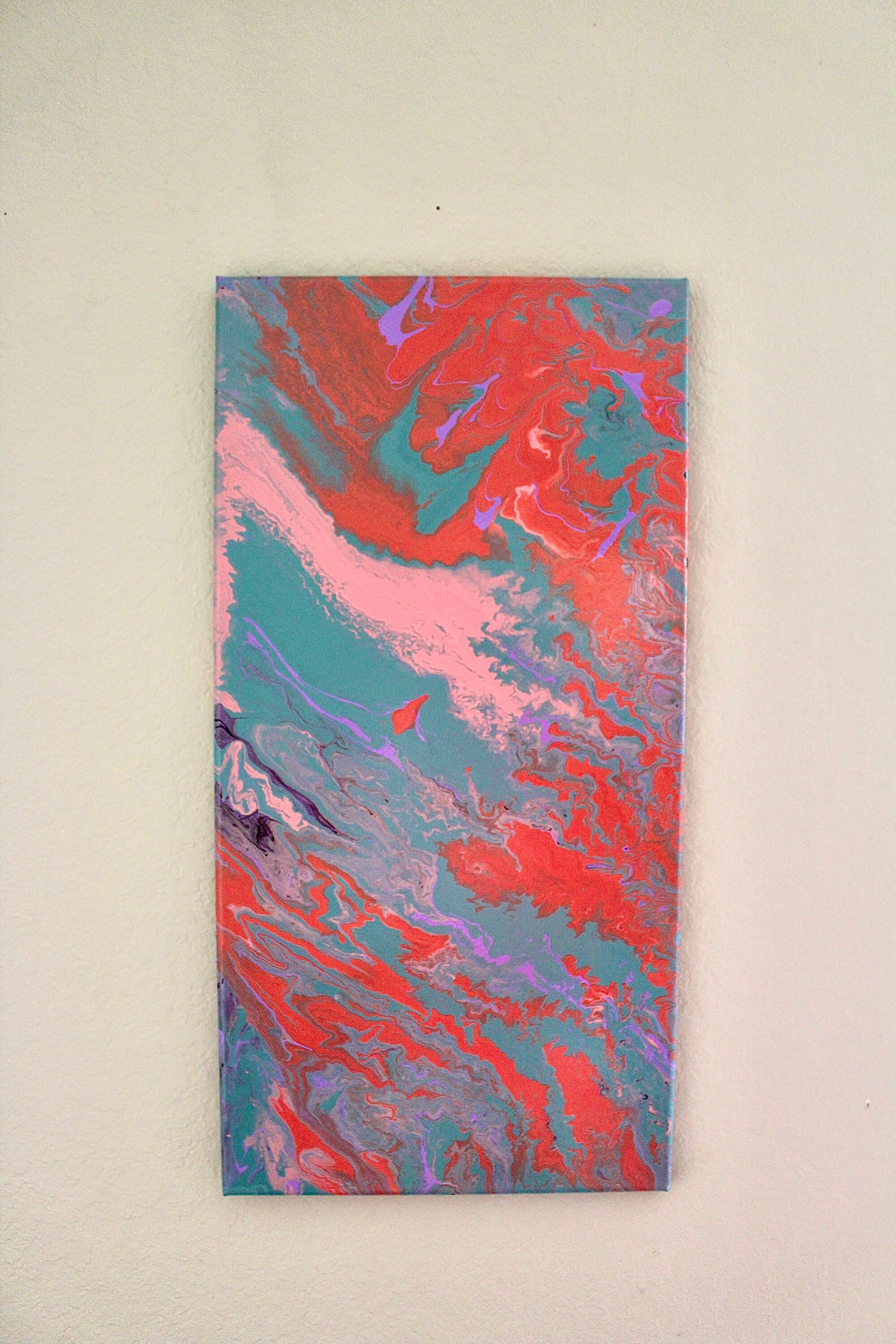 Art fluide sur toile 12x24 - Etsy France