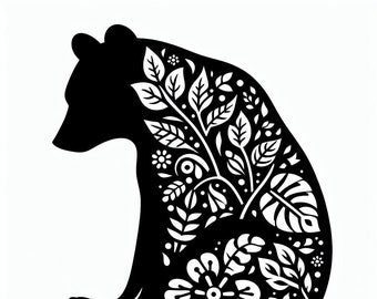 Beaver With SVG Baby Beaver Outline Cricut Silhouette Cut File Baby ...