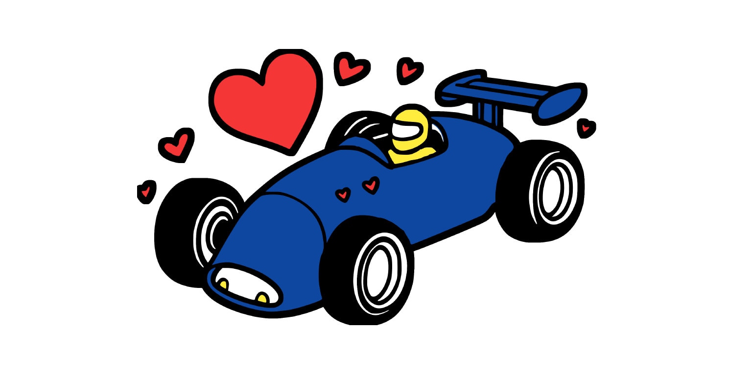 Race Car With Heart SVG Race Car Outline Cricut Silhouette Cut File ...
