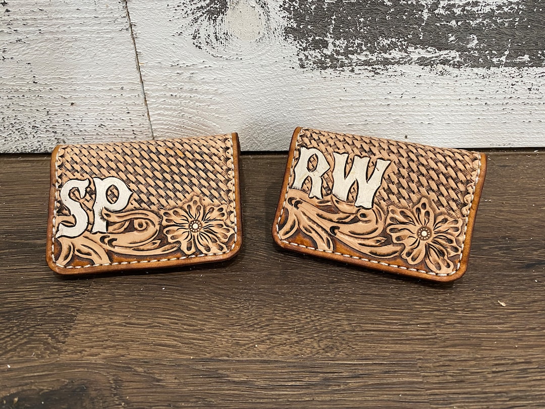 Mens Tooled Leather Front Pocket Wallet - Etsy