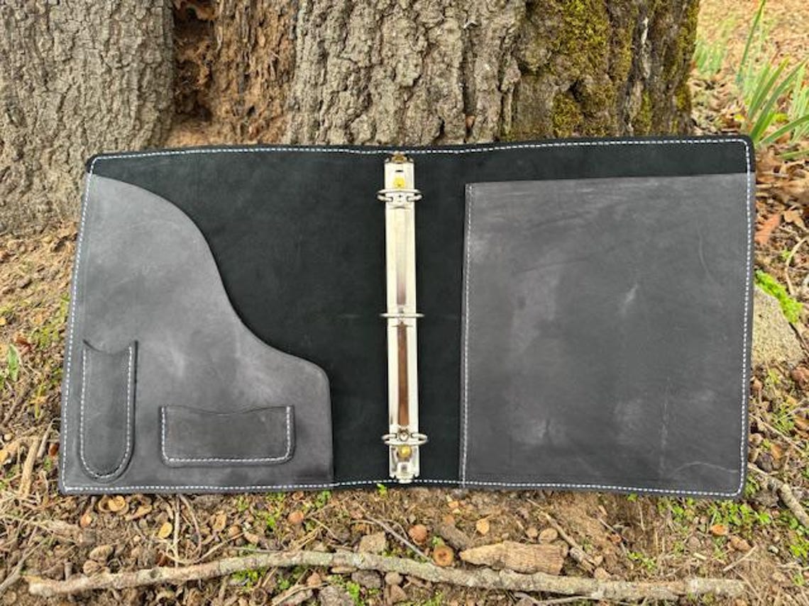 Custom Tooled Leather Three Ring Binder - Etsy