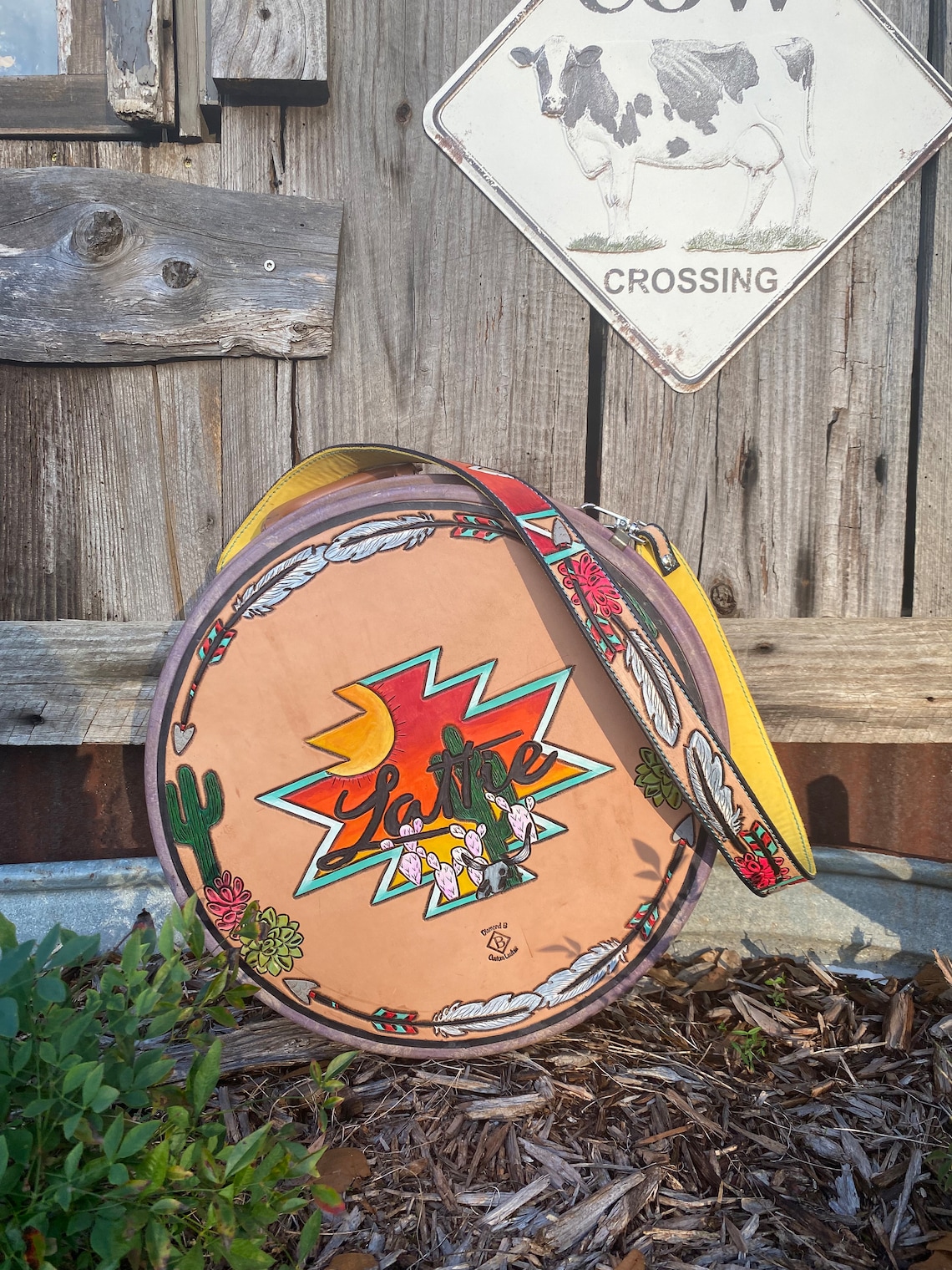 Custom Tooled Leather Rope Can - Etsy