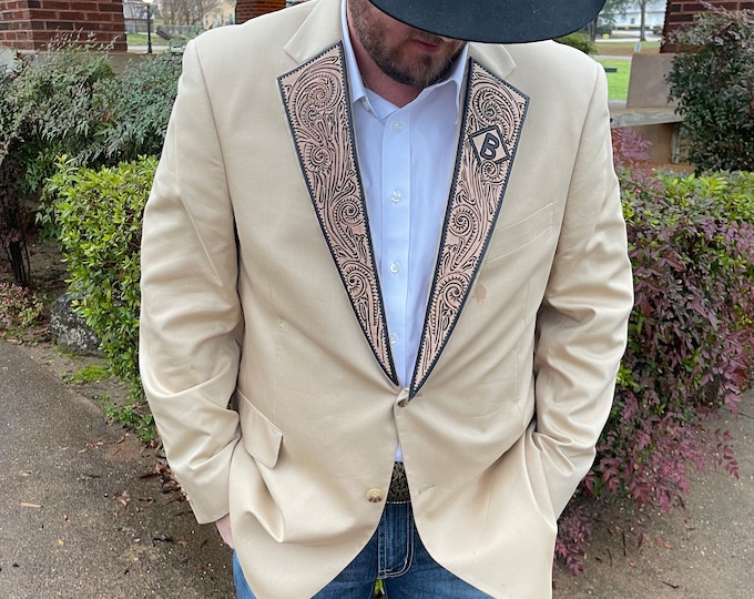 As Seen in Cowgirl Magazine Custom Hand Tooled Leather Lapels for ...