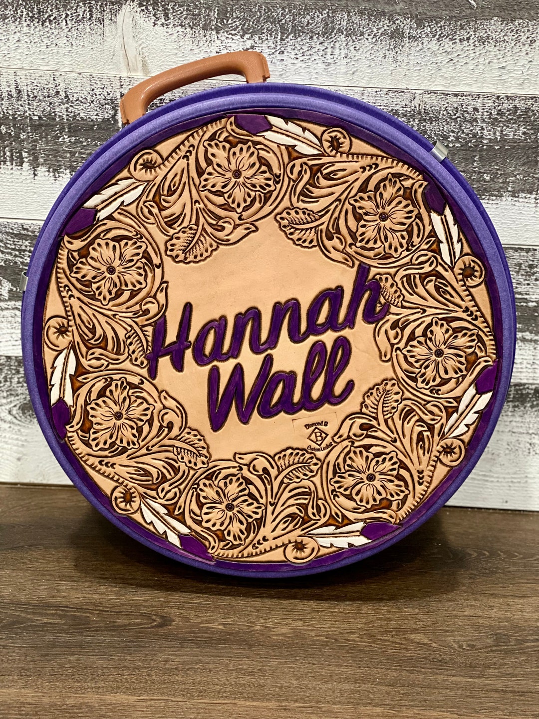 Custom Tooled Leather Rope Can - Etsy