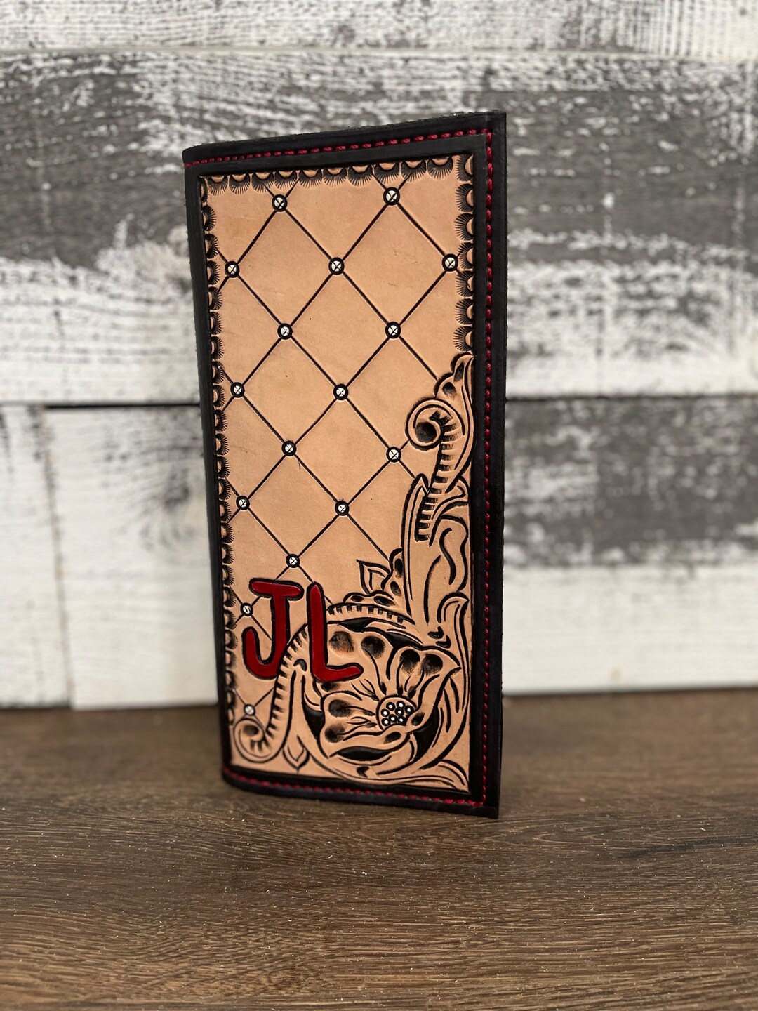 Custom Tooled Leather Tally Book - Etsy