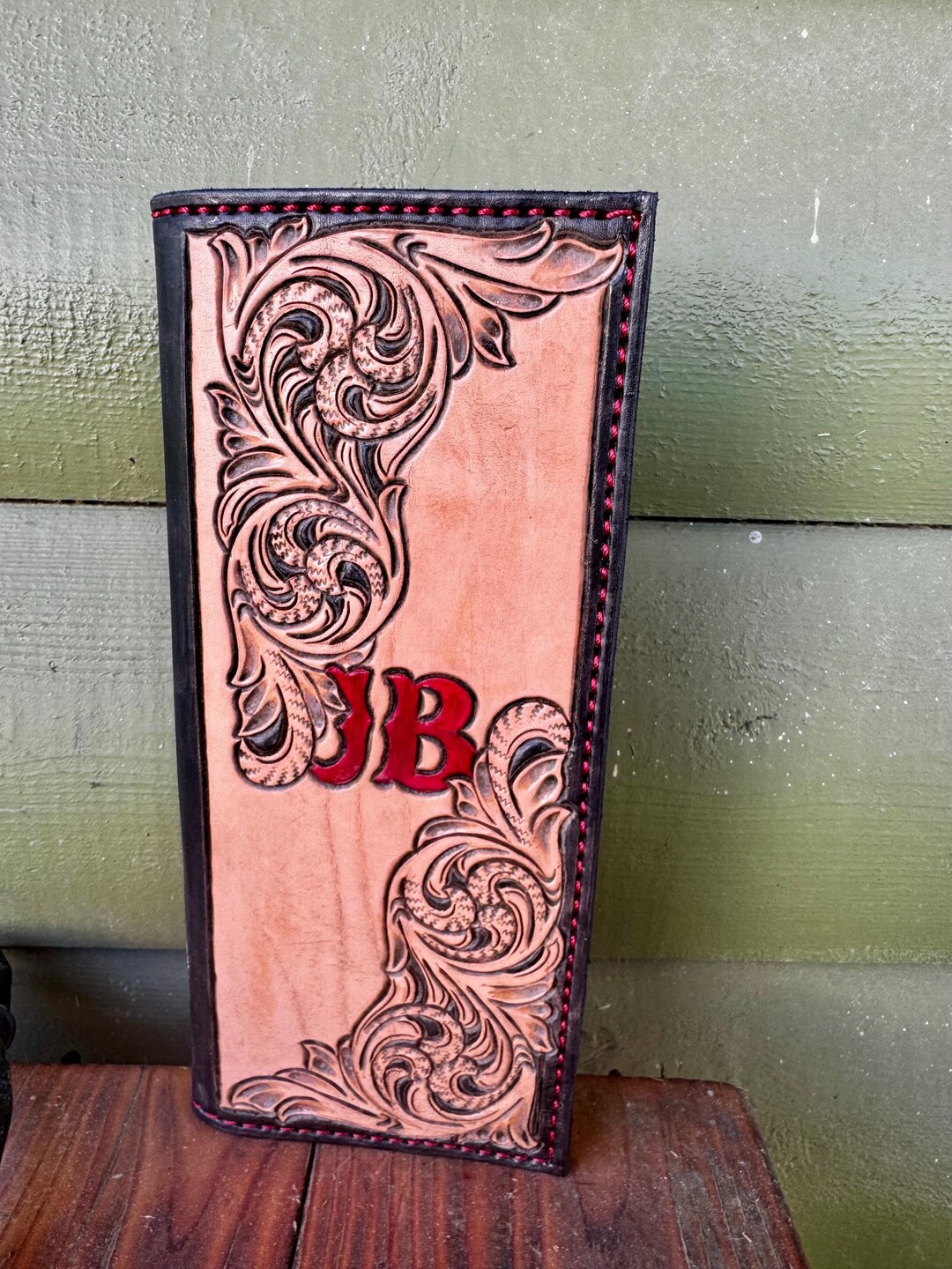 Custom Tooled Leather Tally Book - Etsy