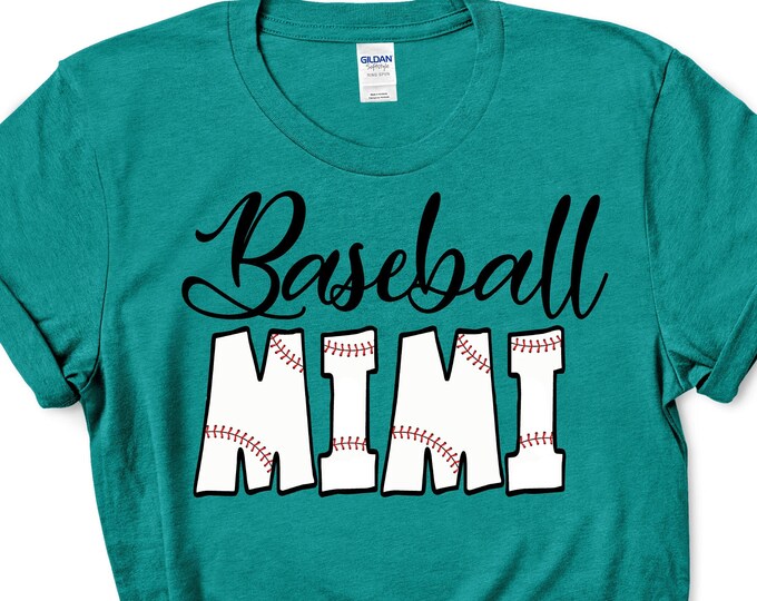 Baseball Mimi Shirt / T-ball / Shirt / Baseball Grandma / Tee Ball Mimi ...