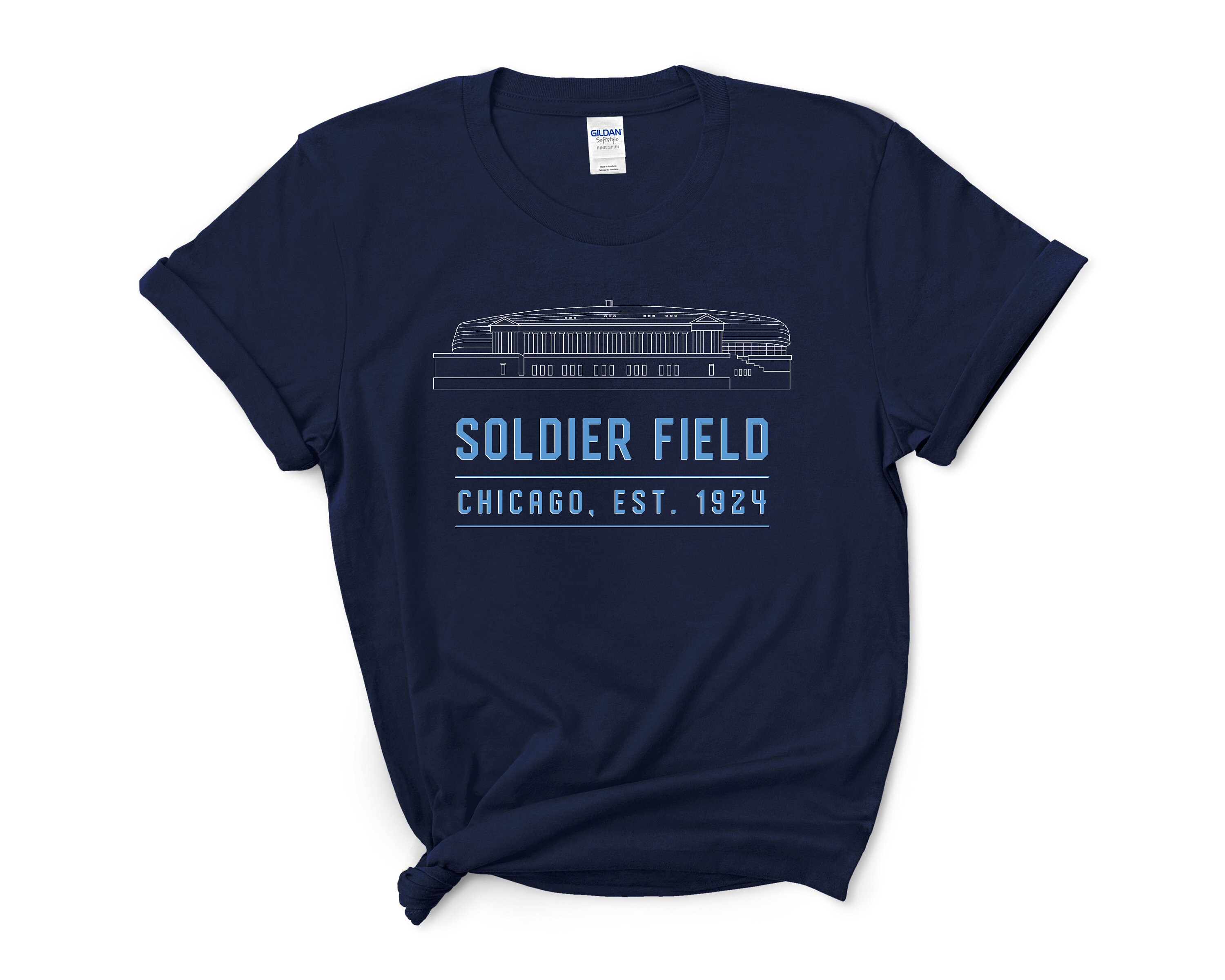 Soldier Field / 1924 / Softstyle / Shirt / Unisex / Gift / - Etsy