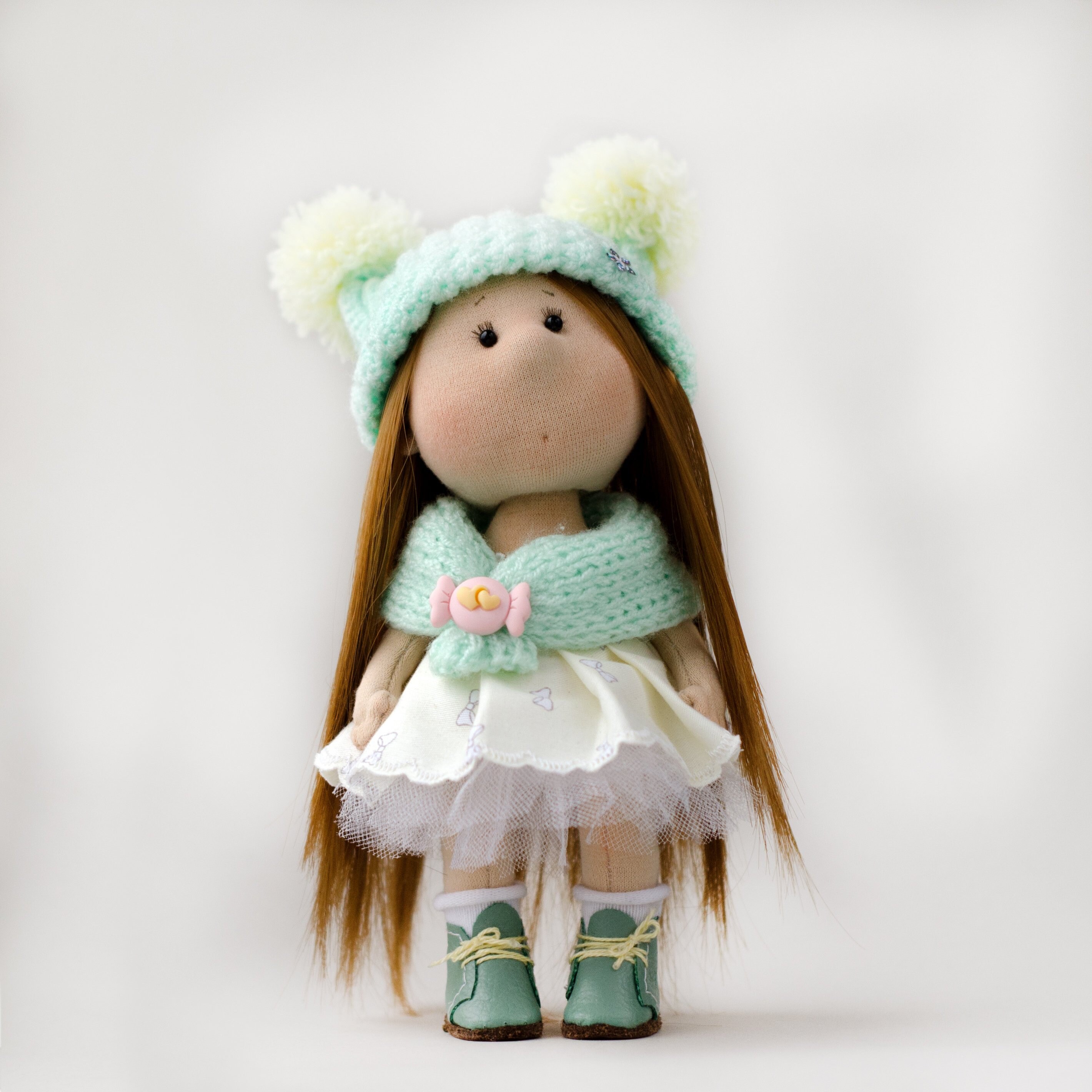 Ragdoll Ooak Art Doll Handmade Fabric Doll Small Dolls Poupée Etsy