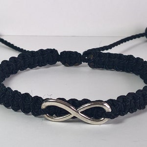 Infinity Bracelet Beautiful Black String Bracelet | Etsy