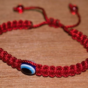 Good Luck Red String Bracelet, Evil Eye Protection Amulet, Red String ...