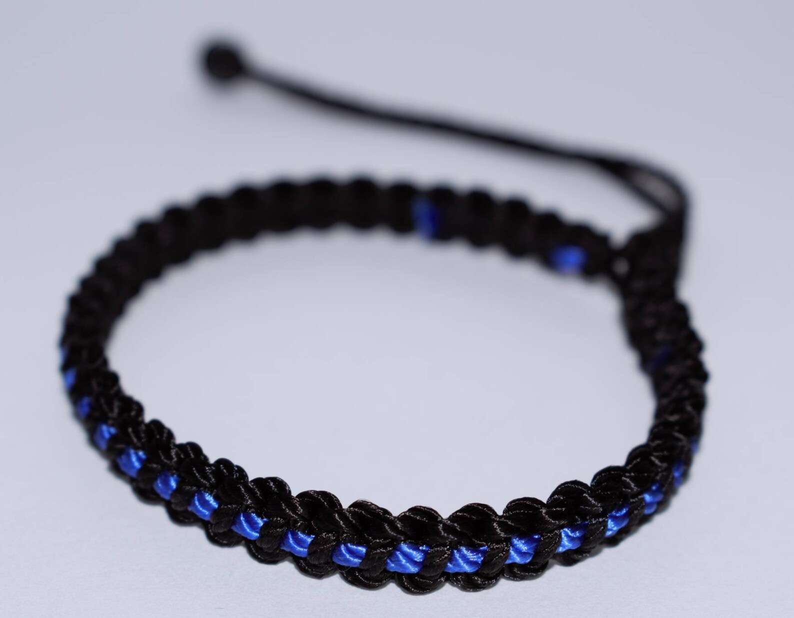 Thin Blue Line Bracelet support Police Braided Wristband new - Etsy