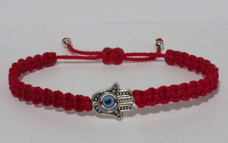 Hamsa Hand Red String Bracelet for Happiness Luck Health - Etsy