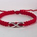 Beautiful Infinity Red String Bracelet, Adjustable for Man and Woman - Etsy