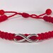 Beautiful Infinity Red String Bracelet Adjustable for Man and | Etsy