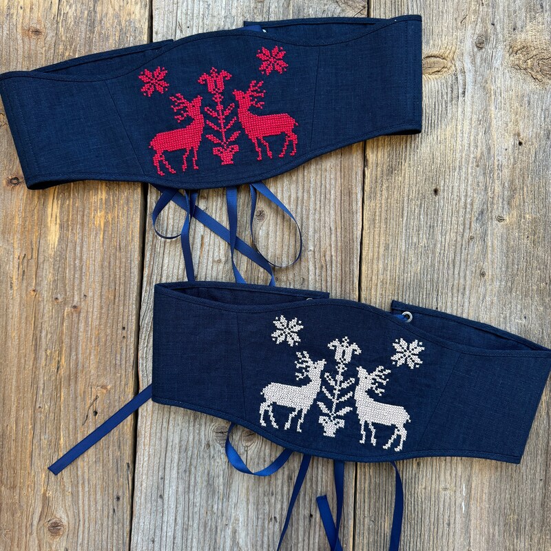 Embroidered Corset - Etsy