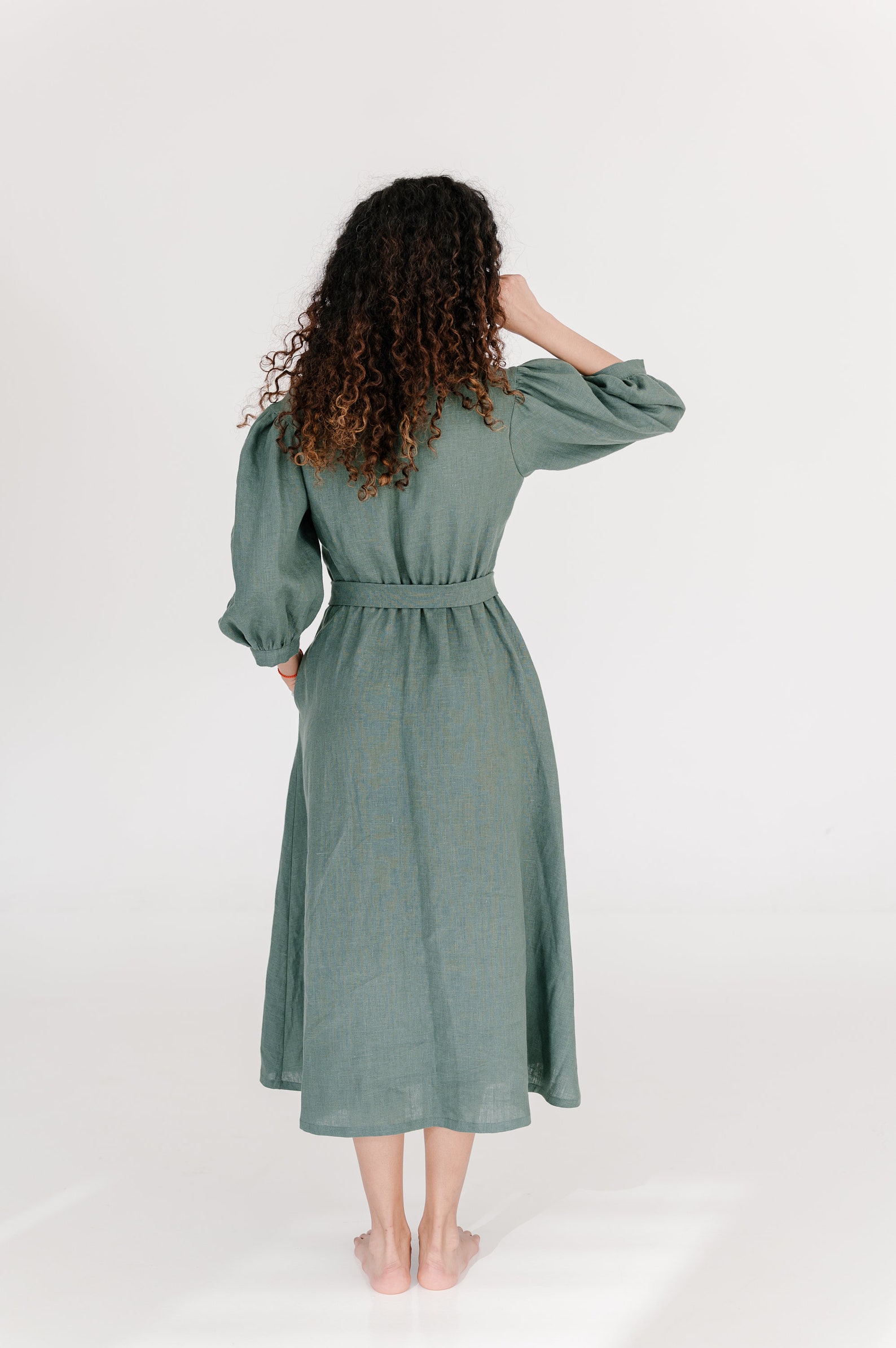 Puff Sleeve Prairie Dress Cottagecore Dress Victorian - Etsy