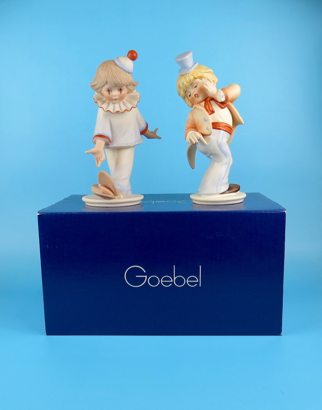Goebel Set OOPS & in the SPOTLIGHT Clown Kids Figures by Skrobek under ...