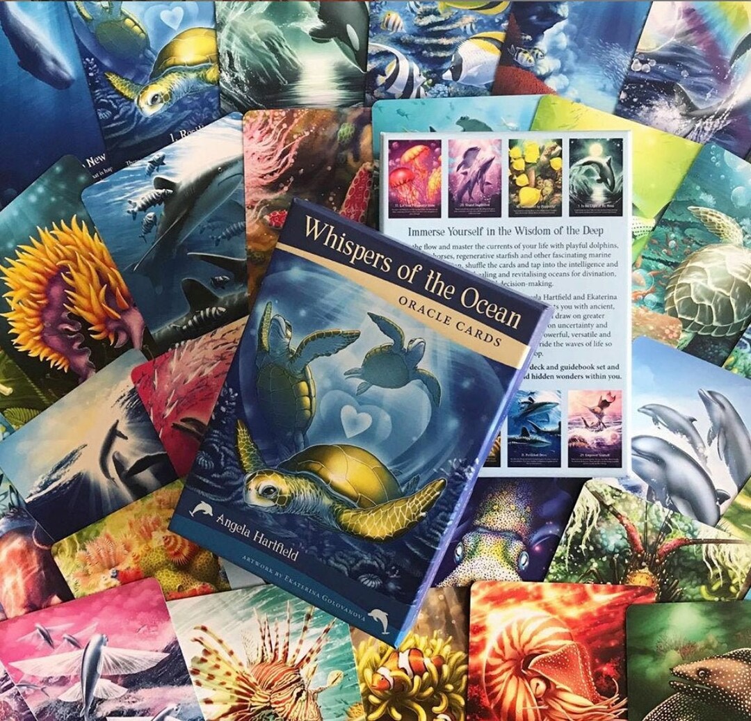 WHISPERS of the OCEAN Oracle Card Deck NEW in Box With Guidebook by ...