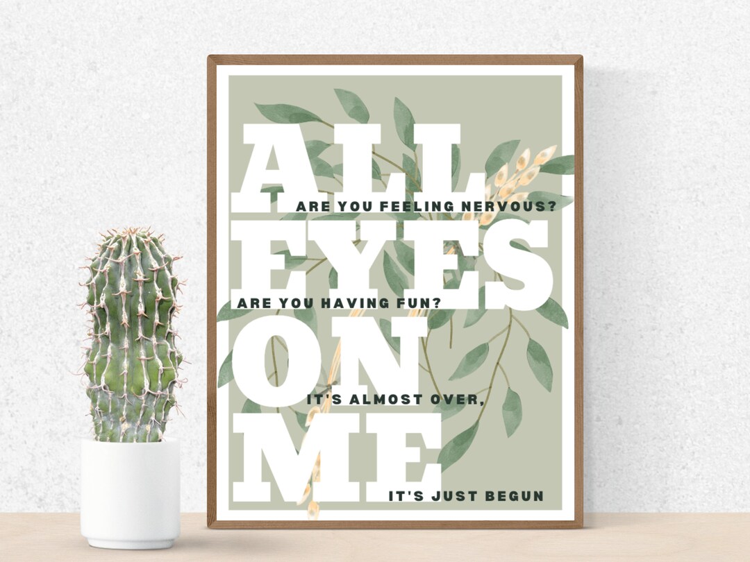 All Eyes on Me Art Print 11x14 Bo Burnham Inside Wall Art - Etsy Hong Kong