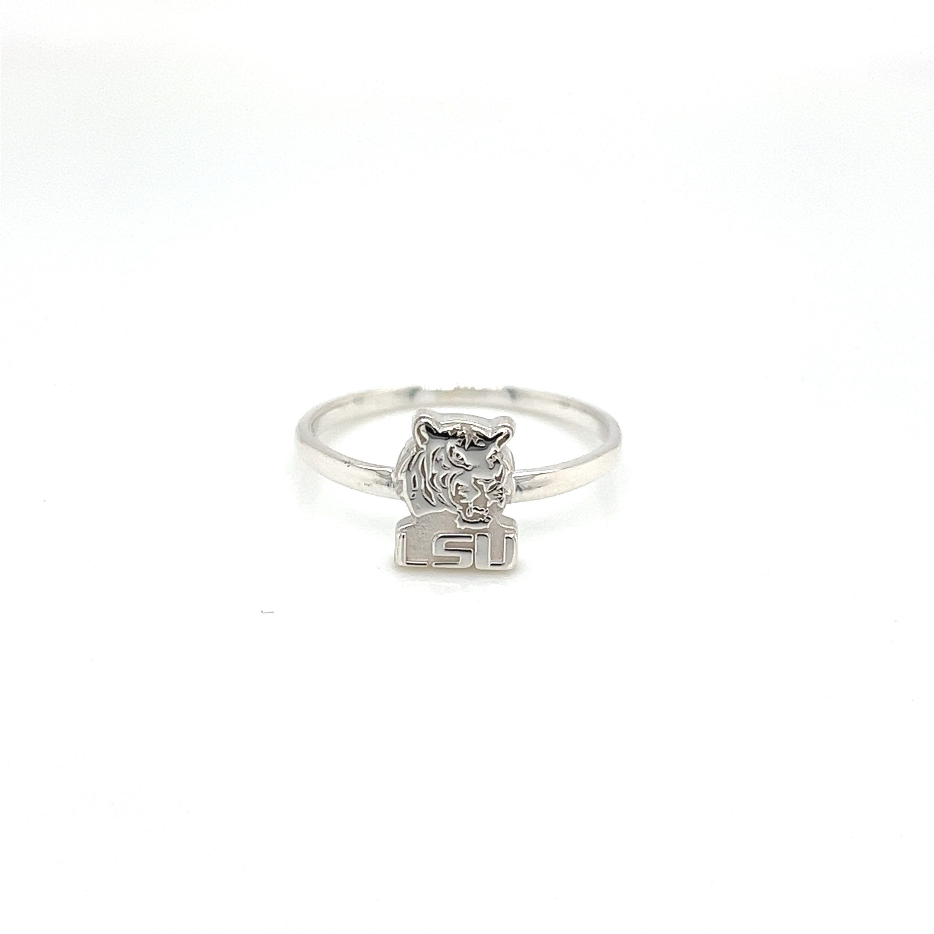 Sterling Silver Tiger Ring, Tiger Ring, LSU Inspired - Etsy