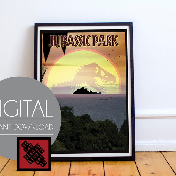 Printable Jurassic Park Poster - Etsy