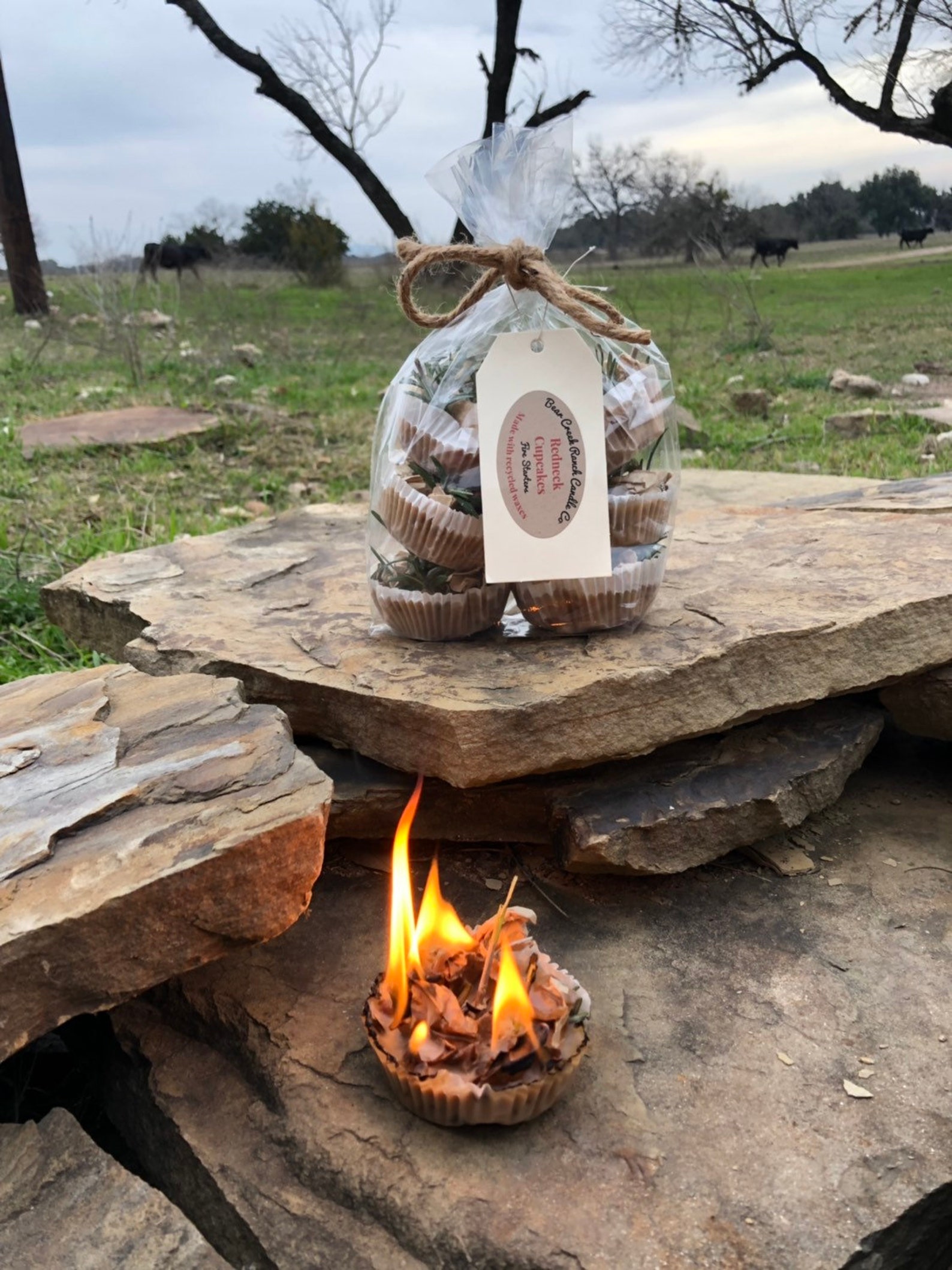 REDNECK CUPCAKES / Fire Starters Campfire Fireplace - Etsy