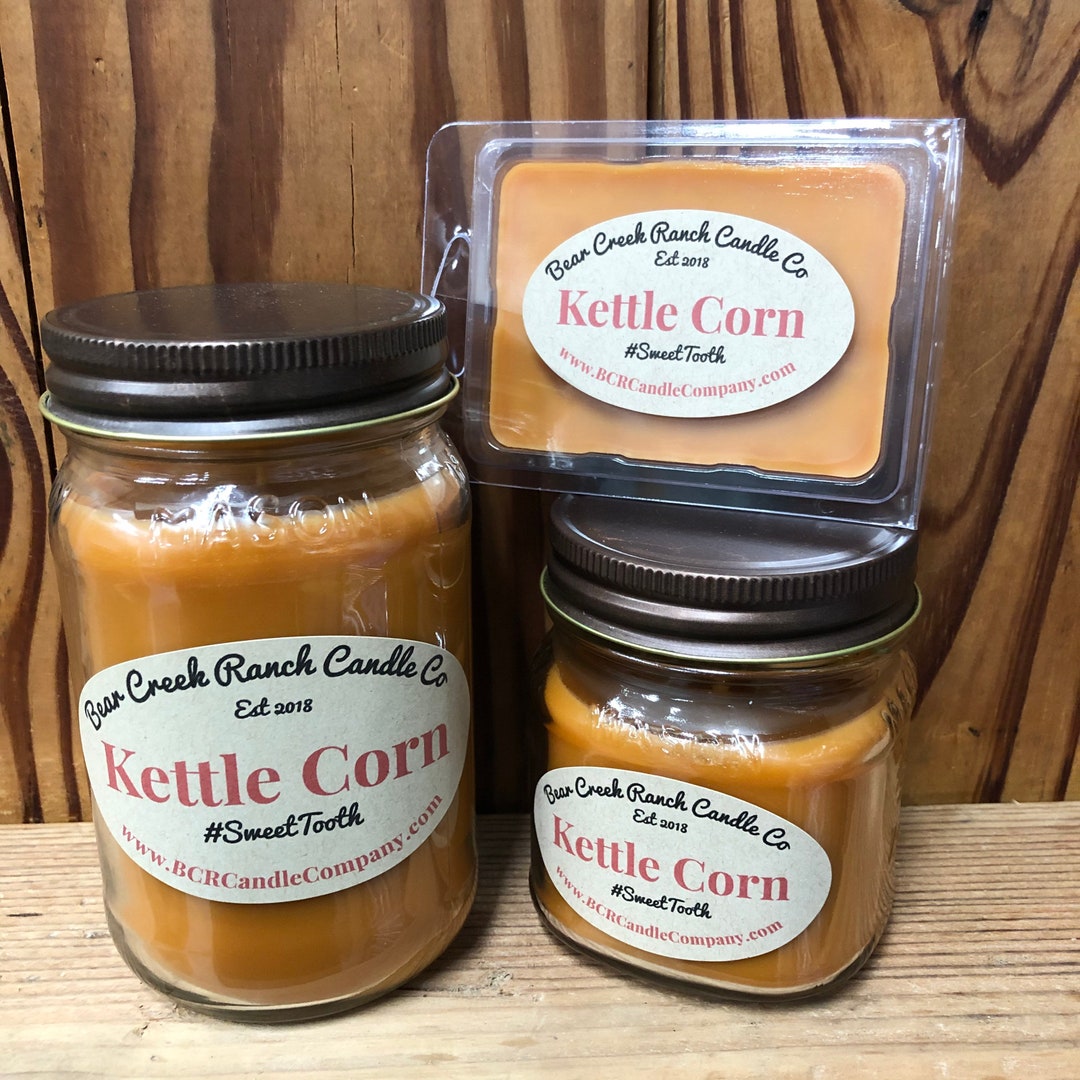 KETTLE CORN / Scented Candles / Soy Blend Candles / Hand Poured ...