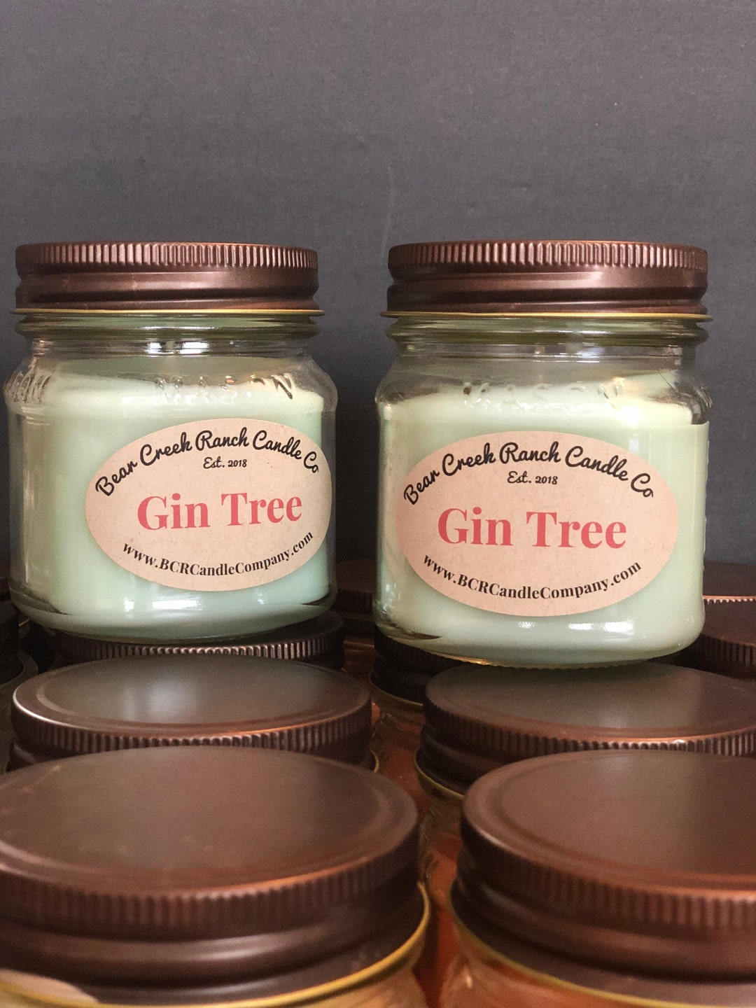 Gin Tree / Scented Candles / Soy Blend Candles / Hand Poured / Rustic ...