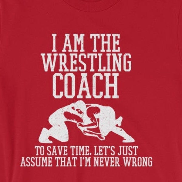 Wrestling Coach Shirt - Etsy