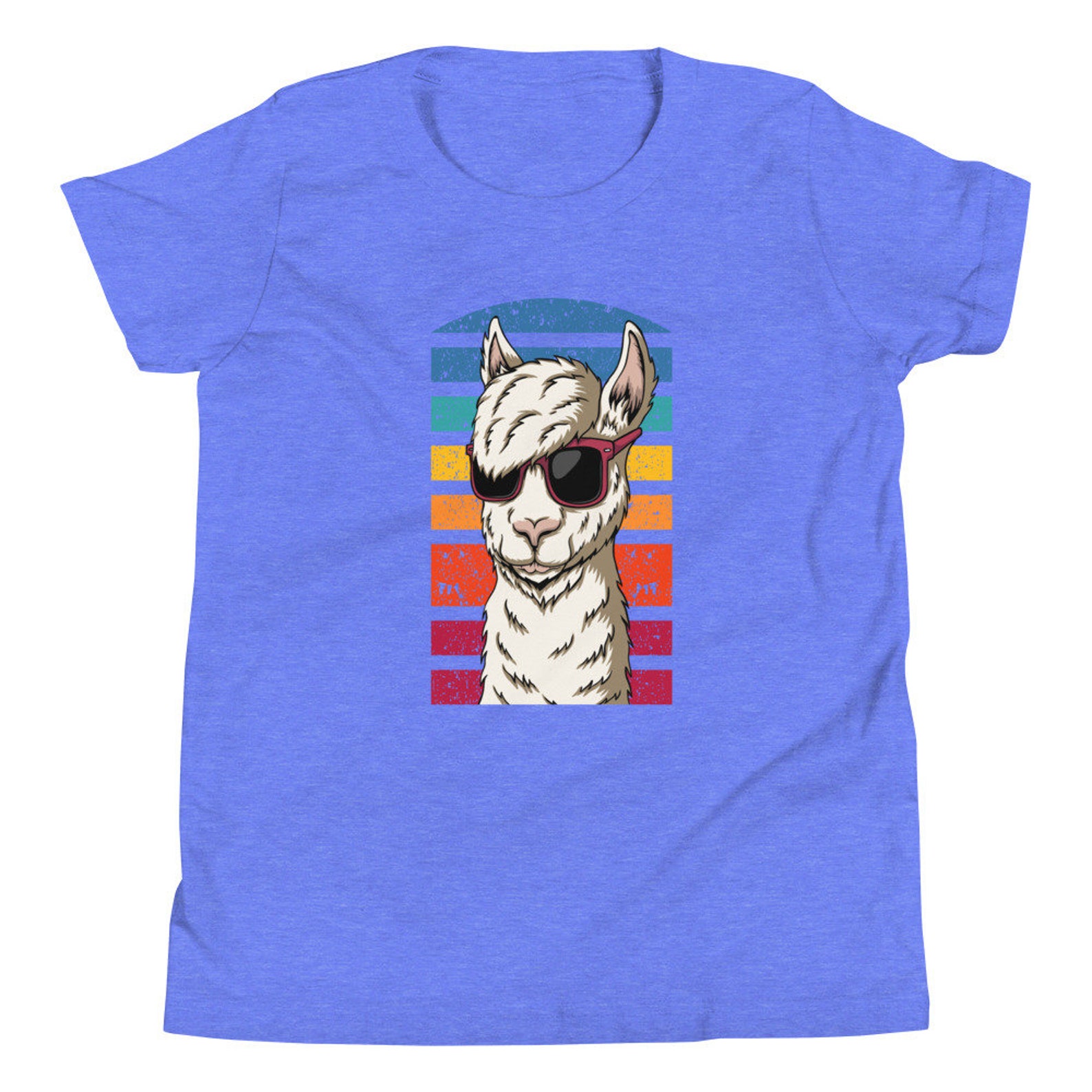 Cool Retro Llama Design, Gift for Llama Lovers Big and Small Youth ...