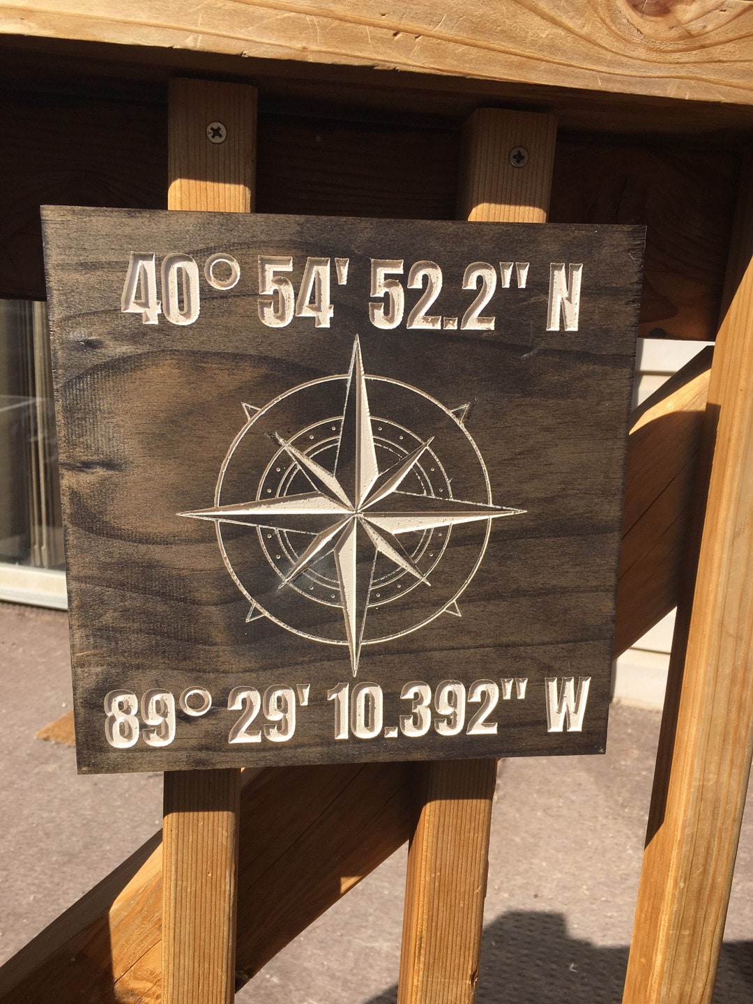 Latitude and Longitude Custom Sign, Custom Coordinate Sign, Custom ...