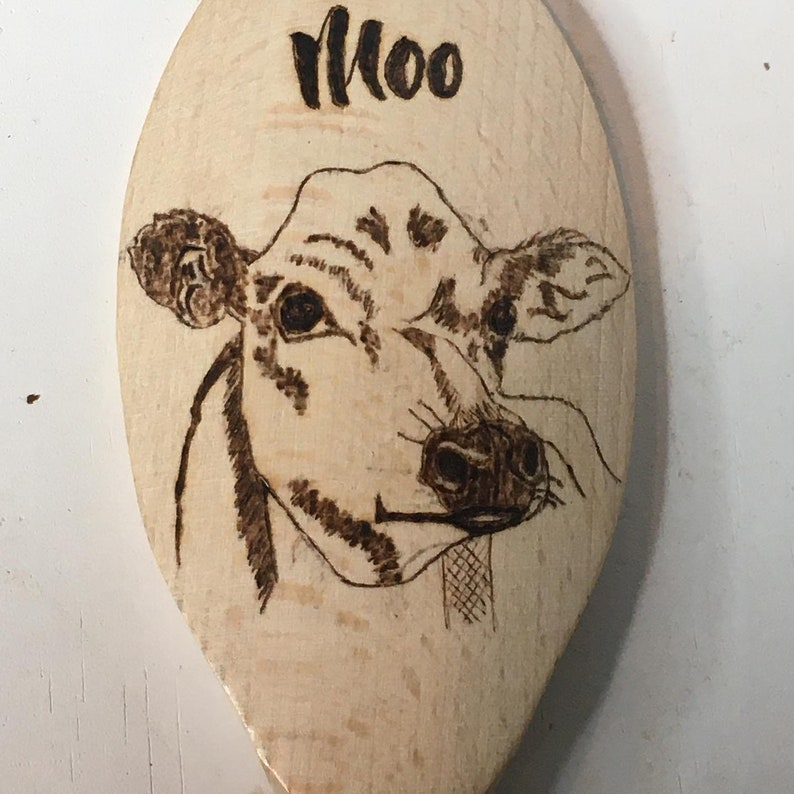 Farm Sweet Farm Spoon Set Farmhouse Wood Burned Spoon Set | Etsy