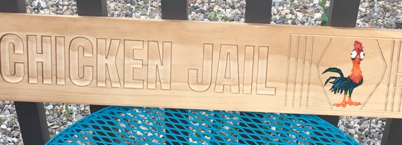 Chicken Jail Coop Sign Chicken Coop Sign Chicken Lovers | Etsy