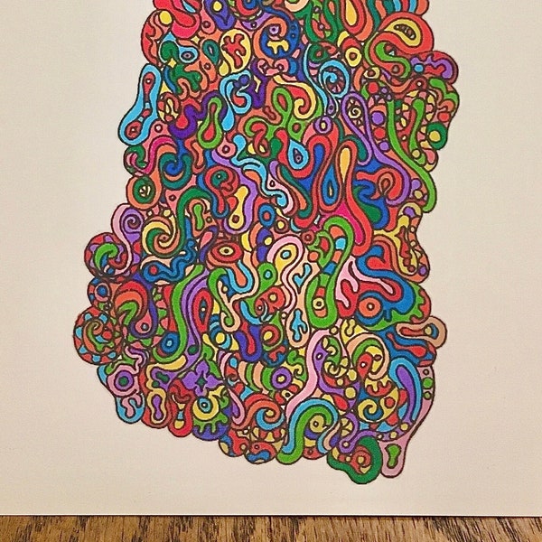 Psychedelic Print - Etsy