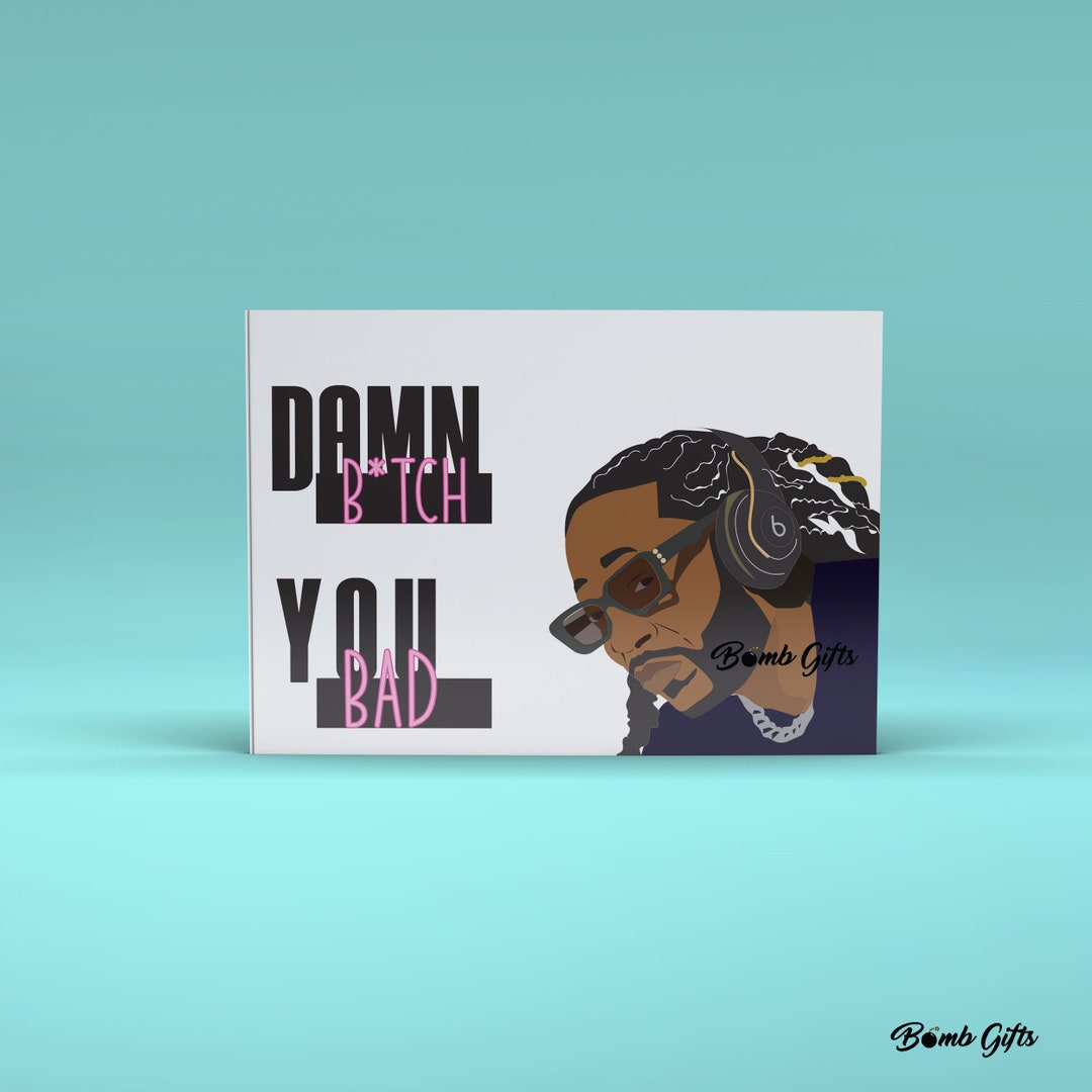 2 Chains Toni Rapper Greeting Card Celebrity Greeting Card - Etsy
