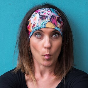 Funky Headband Blue Hair Accessories.yoga Headband Headbands - Etsy Canada