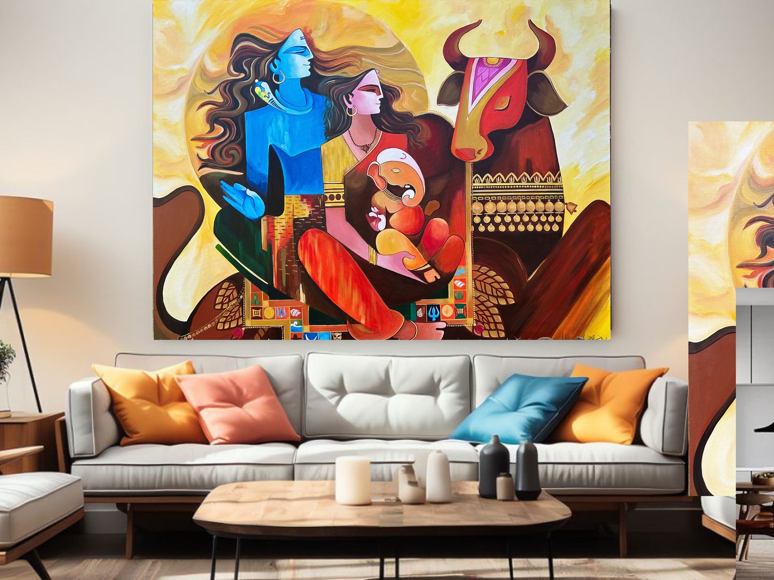 Shiva Parivaar, Shiva Shakti, Ganesha ,hindu God, Shiva Acrylic ...