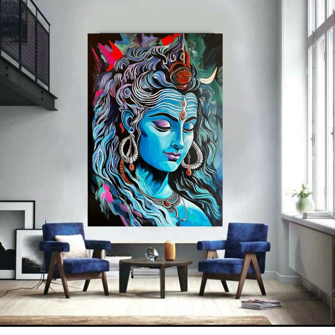 Shiva Acrylic Painting Lord Shiva Art Original Shiva Painting - Etsy Canada