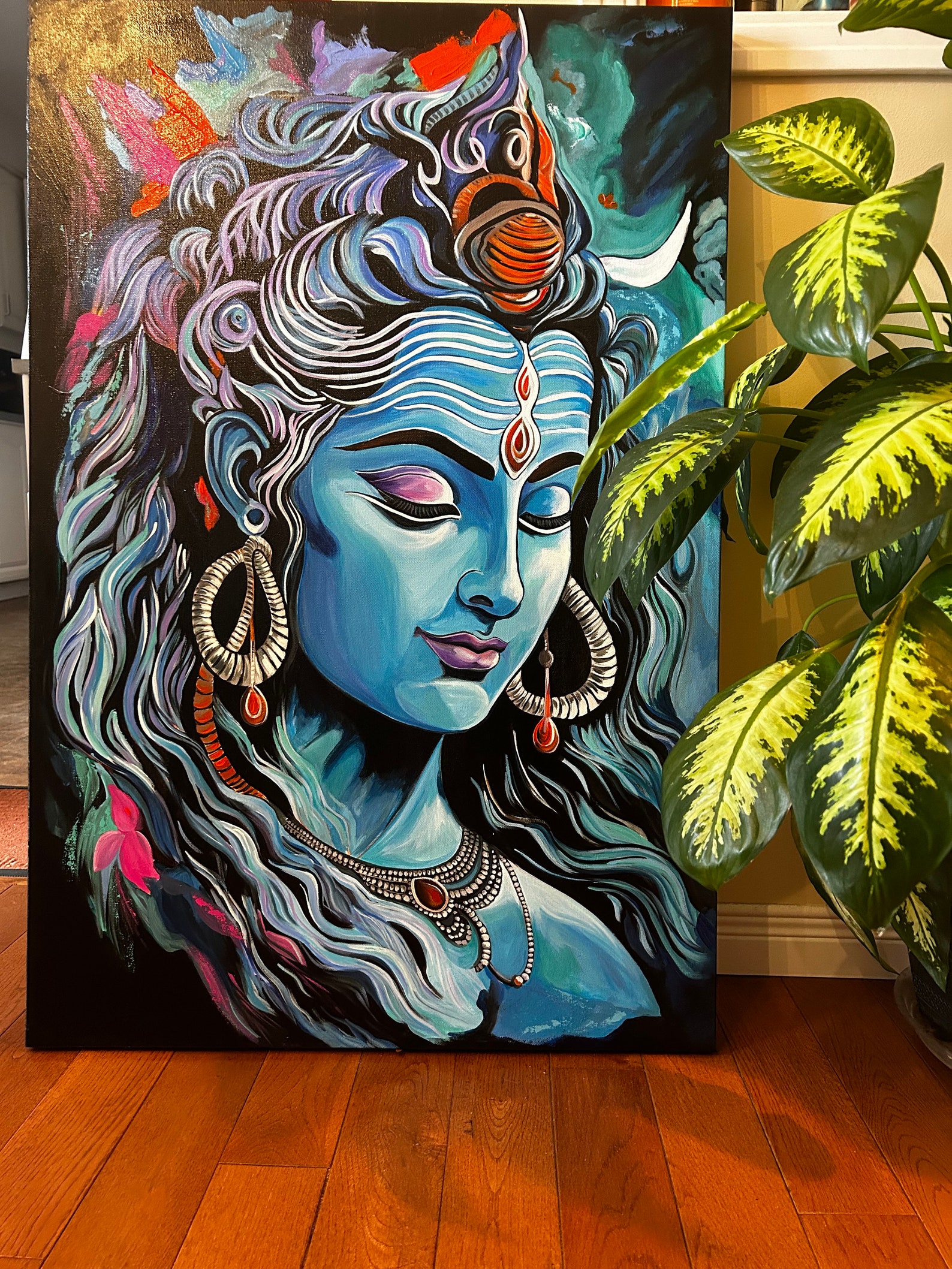 Shiva Acrylic Painting Lord Shiva Art Original Shiva Painting - Etsy Canada