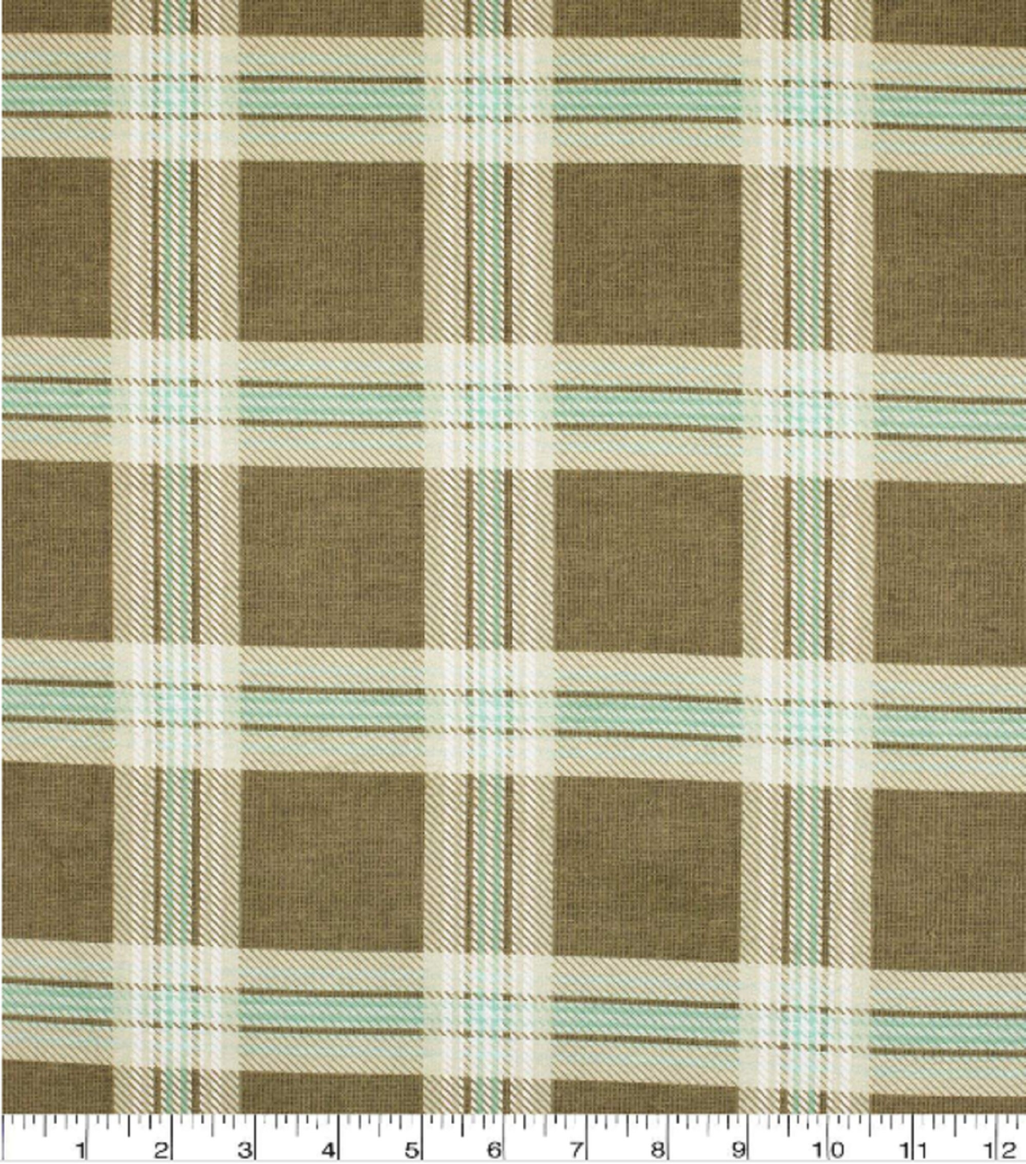 Cotton Flannel Olive Plaid by the Yard 100% Cotton Flannel - Etsy New ...