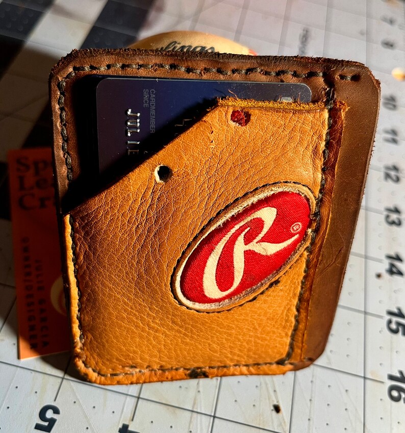 Baseball Themed Minimalist Wallet - Etsy