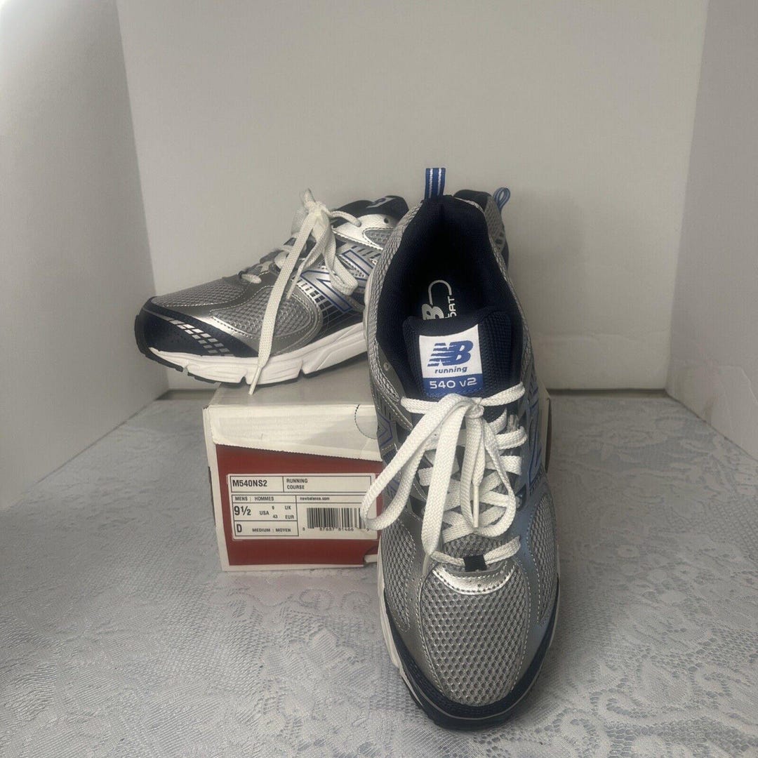 New Balance 540 Sneakers Gray Running Shoe Made in USA Mens 9 1/2D Mesh ...