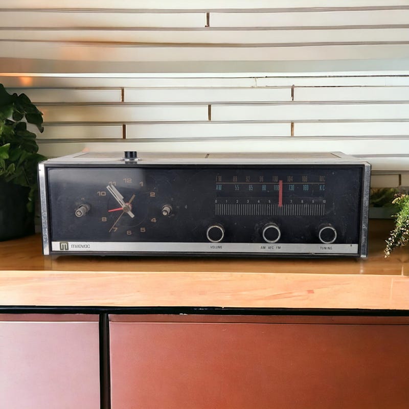 1960s Clock Radio - Etsy