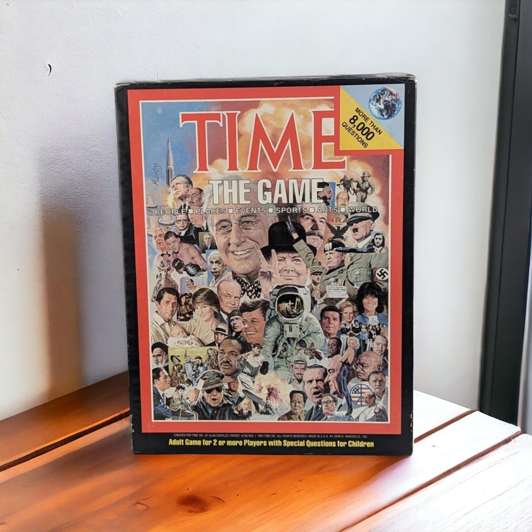 1983 Time Magazine the Game of Q and A Trivia Board Game, Complete - Etsy