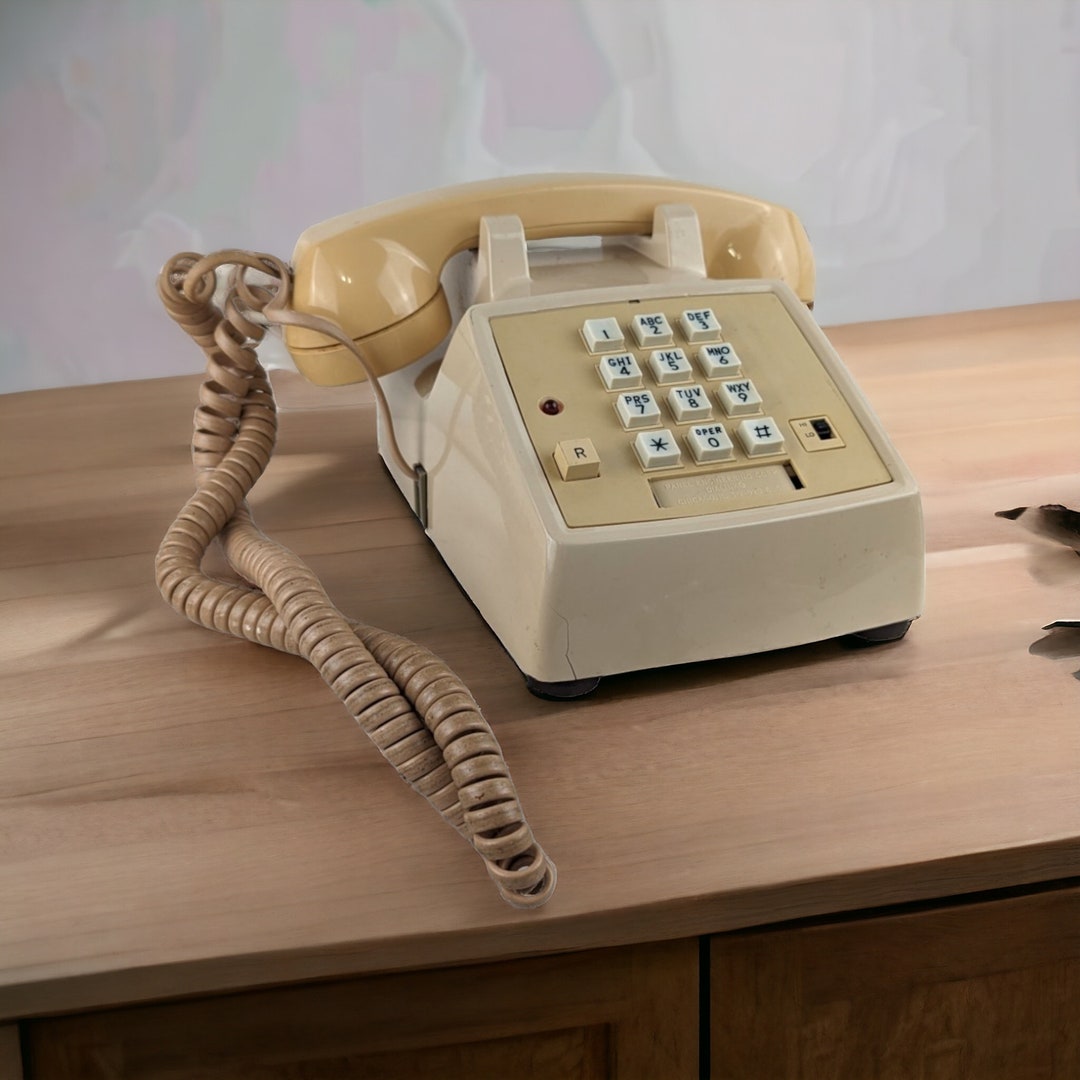 Vintage AT&T Push Button Phone Retro Decor Collectible Communication ...