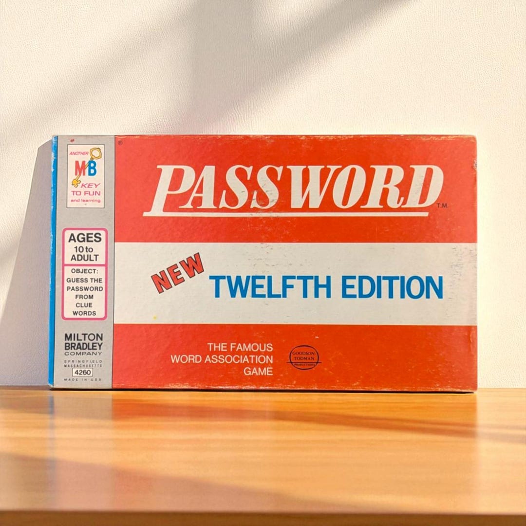 1962 Milton Bradley Password Twelfth Edition Game - Etsy