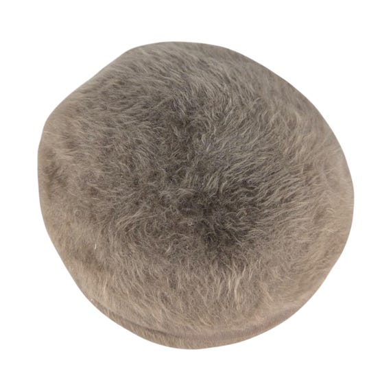 1960s Taupe Fur Felt Pillbox Hat: Vintage BelMar Bow … - Gem
