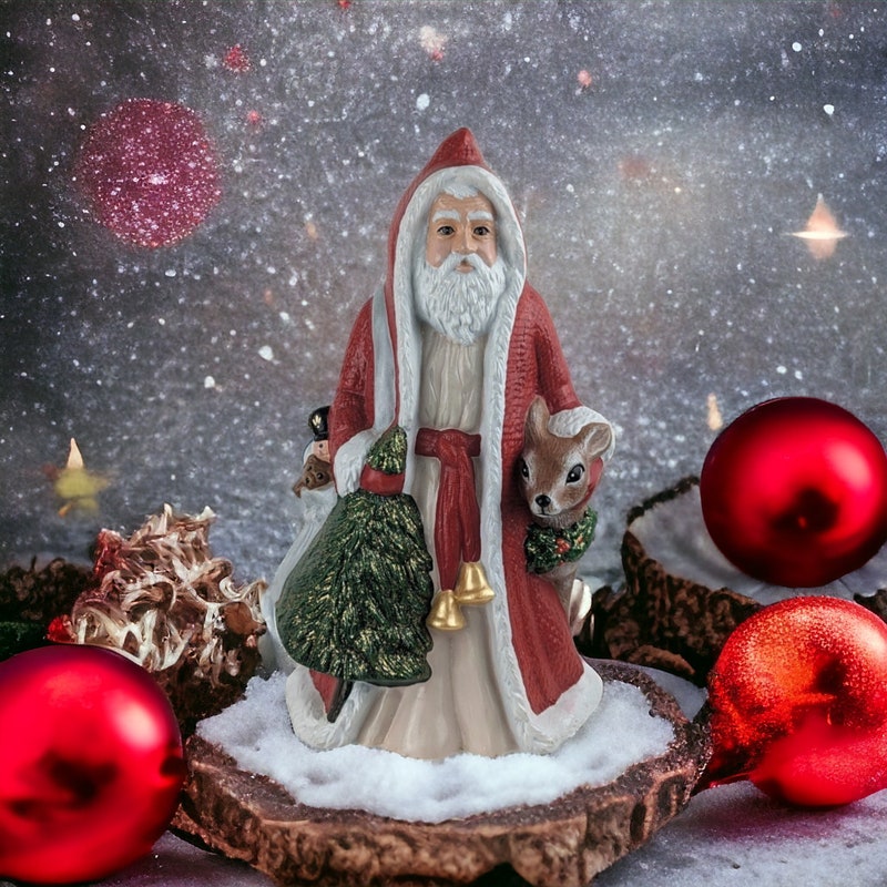 Ceramic Santa - Etsy