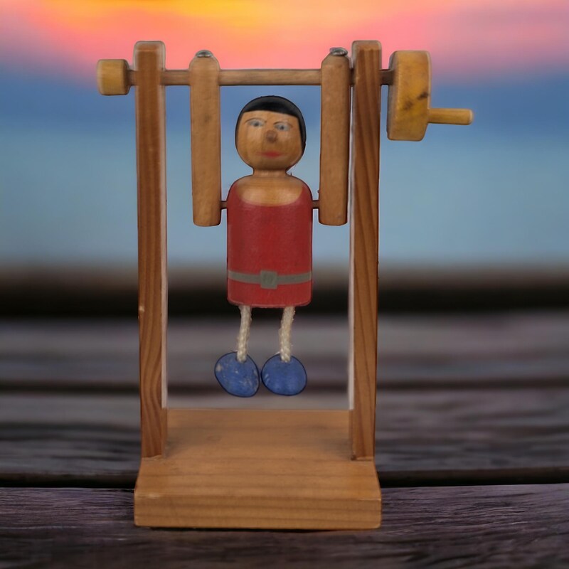 Wooden Acrobat Toy - Etsy
